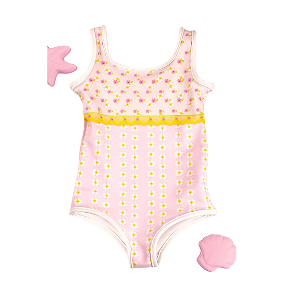 Girls Daisies All Day Swimwear by Designer Emmy Abbott